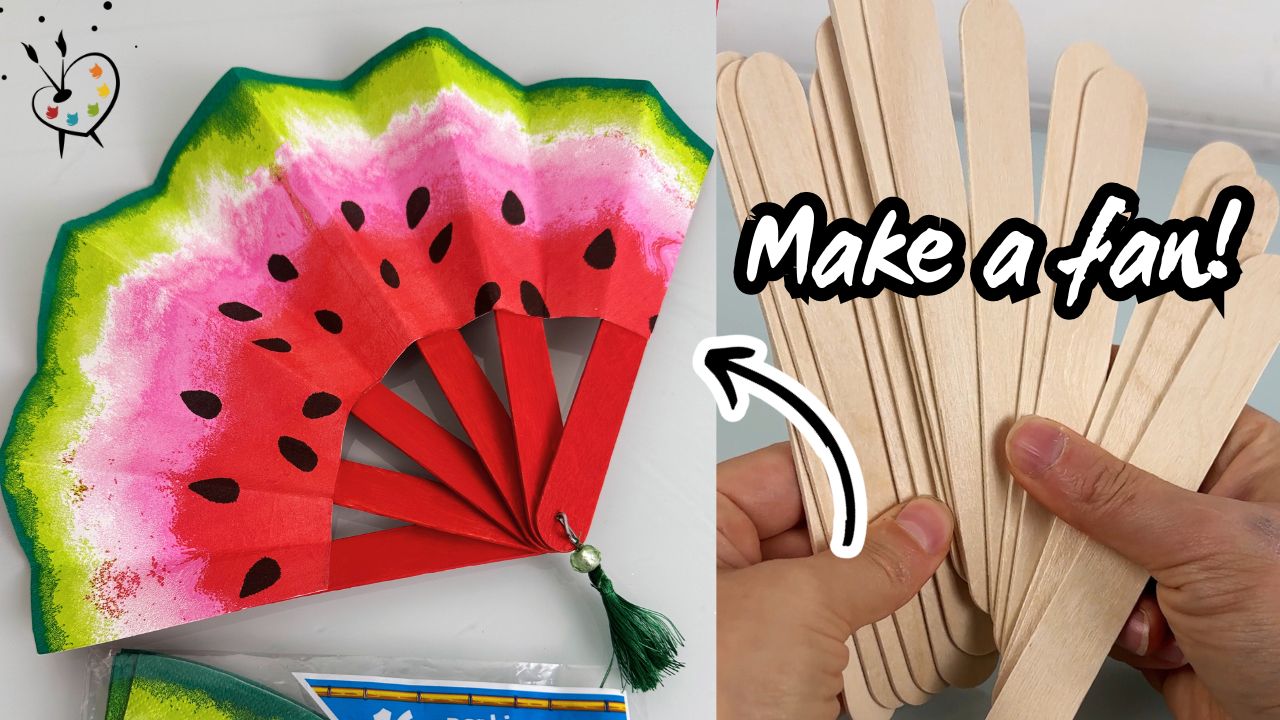 How to Make a Hand Fan - Emily Seilhamer Art